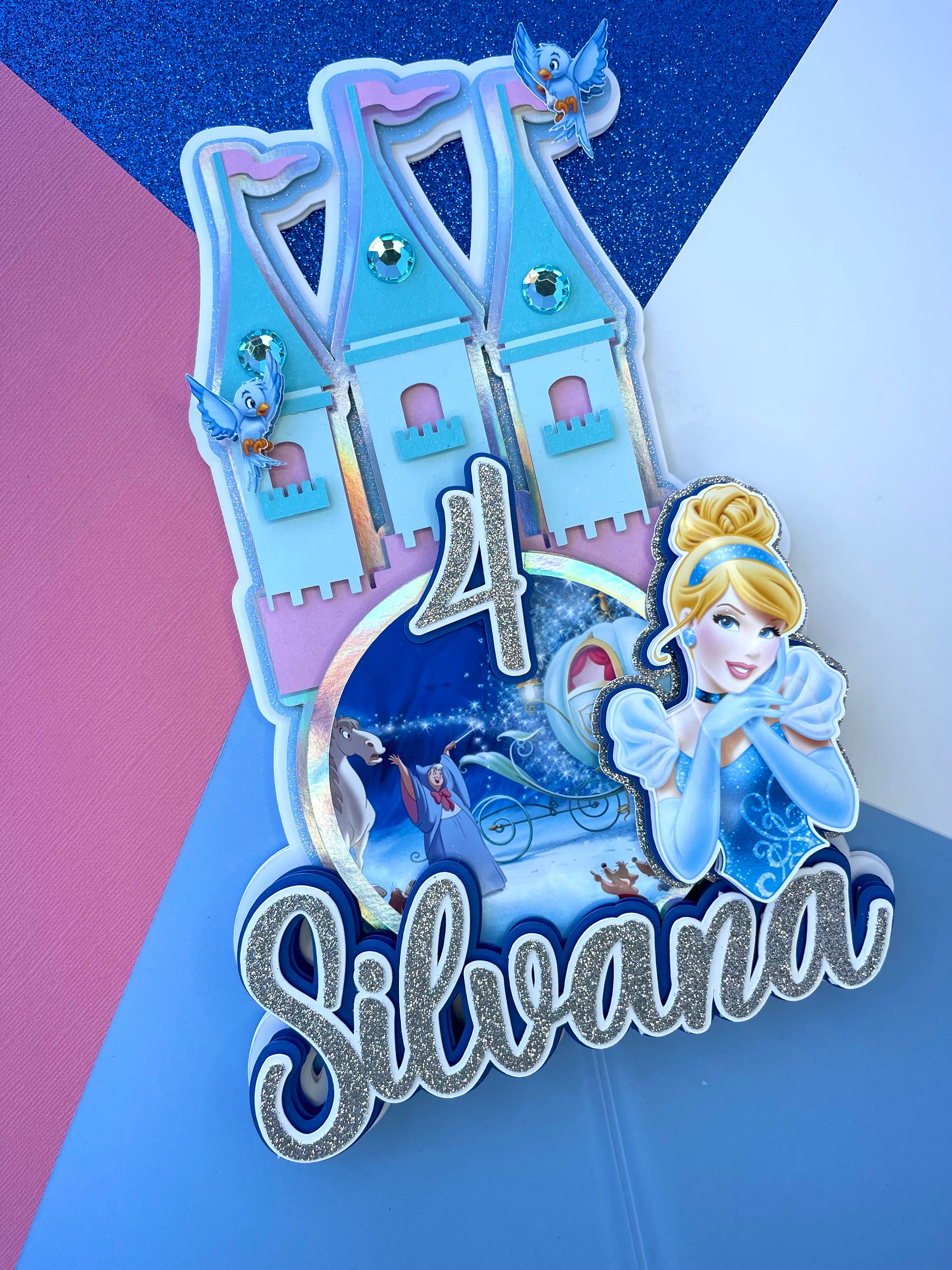 Cinderella Cake Topper Cenicienta Cake Topper Princess - Etsy