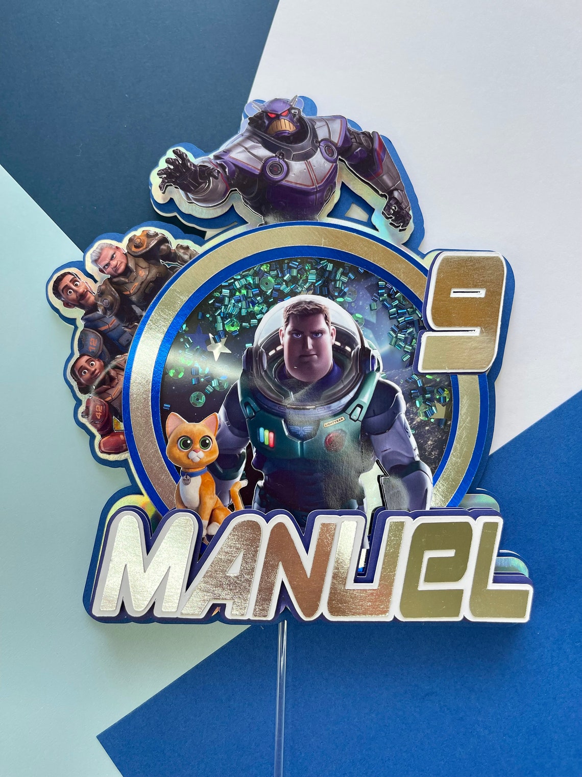 Buzz Lightyear Cake Topper Buzz Lightyear Shaker Cake Topper - Etsy