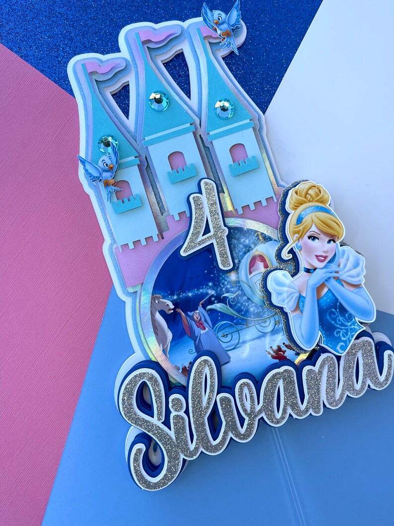 Cinderella Cake Topper Cenicienta Cake Topper Princess - Etsy