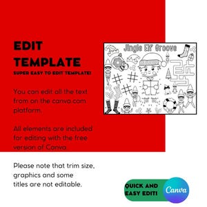 Editable Elf Activity Sheet on Canva - Personalize the Holiday Fun ...
