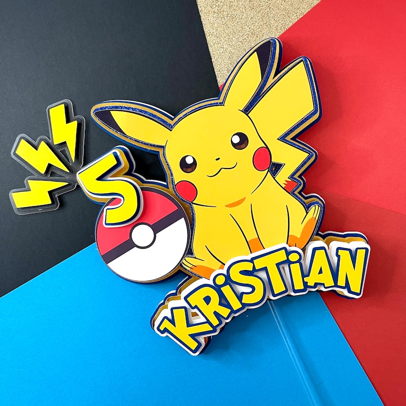 Pikachu Cake Topper - Etsy