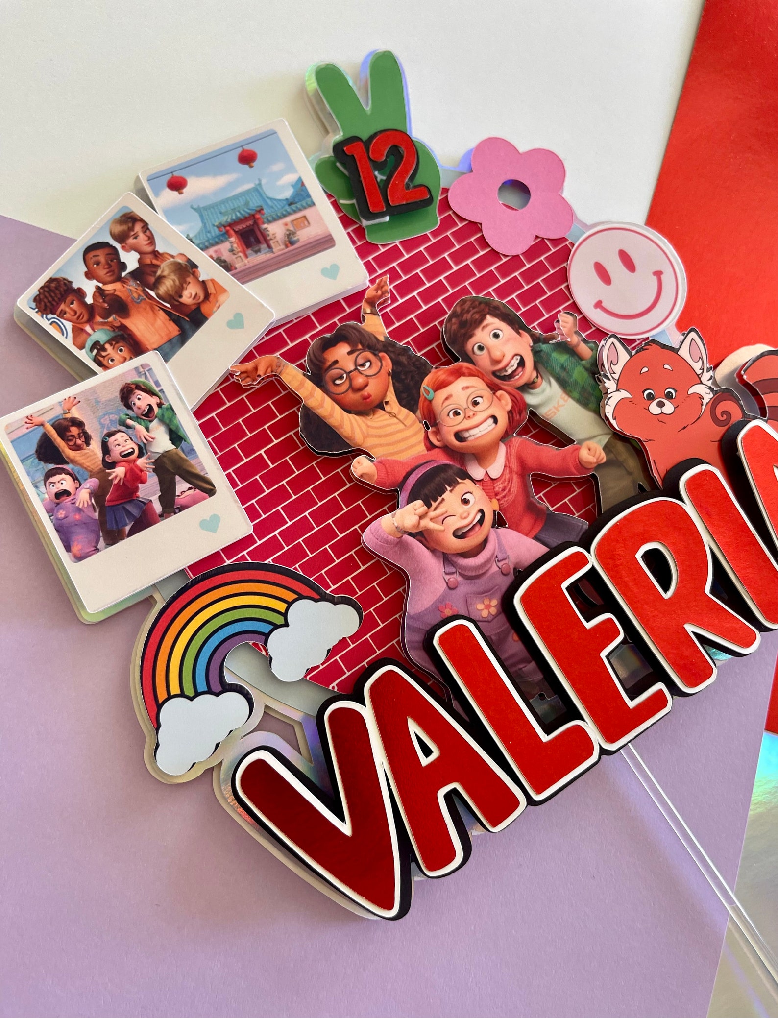 Turning Red Cake Topper Mei Mei Cake Topper Turning Red - Etsy