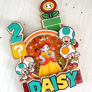 Princess Peach Cake Topper Super Mario Princess Peach Shaker Cake ...