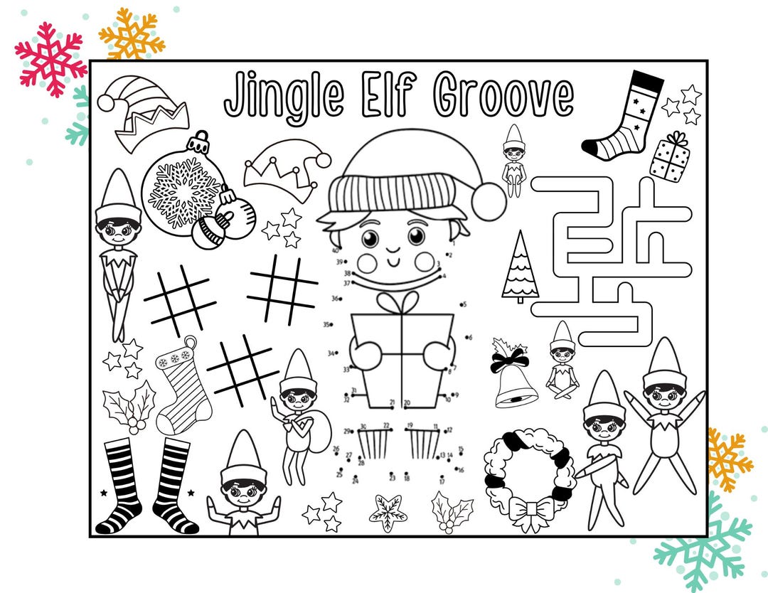 Editable Elf Activity Sheet on Canva - Personalize the Holiday Fun ...