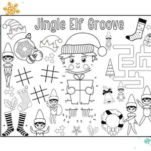 Editable Elf Activity Sheet on Canva - Personalize the Holiday Fun ...