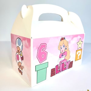 Princess Peach Party Favors - Peach Themed Favor Boxes - Princess Peach ...