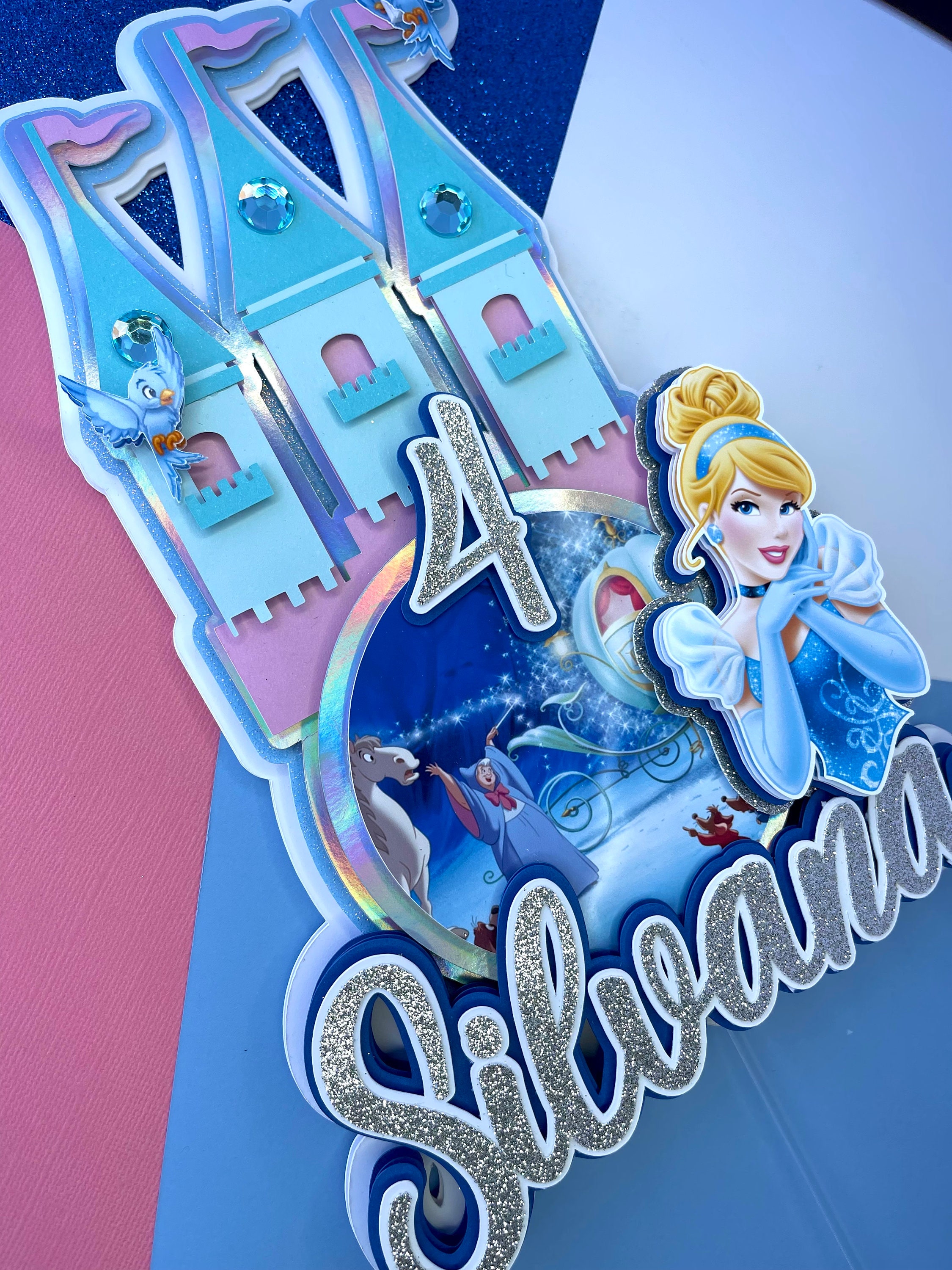 Cinderella Cake Topper Cenicienta Cake Topper Princess - Etsy