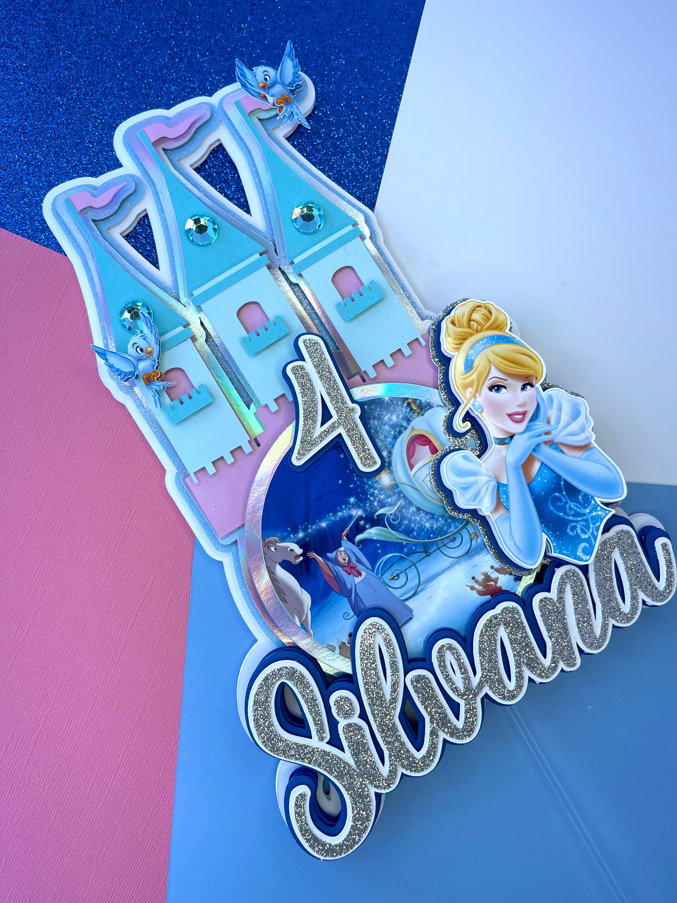 Cinderella Cake Topper Cenicienta Cake Topper Princess - Etsy
