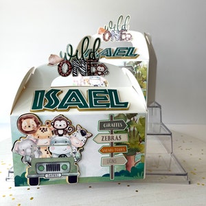 Safari Gable Favor Box: Handmade Birthday Party Decoration - Etsy