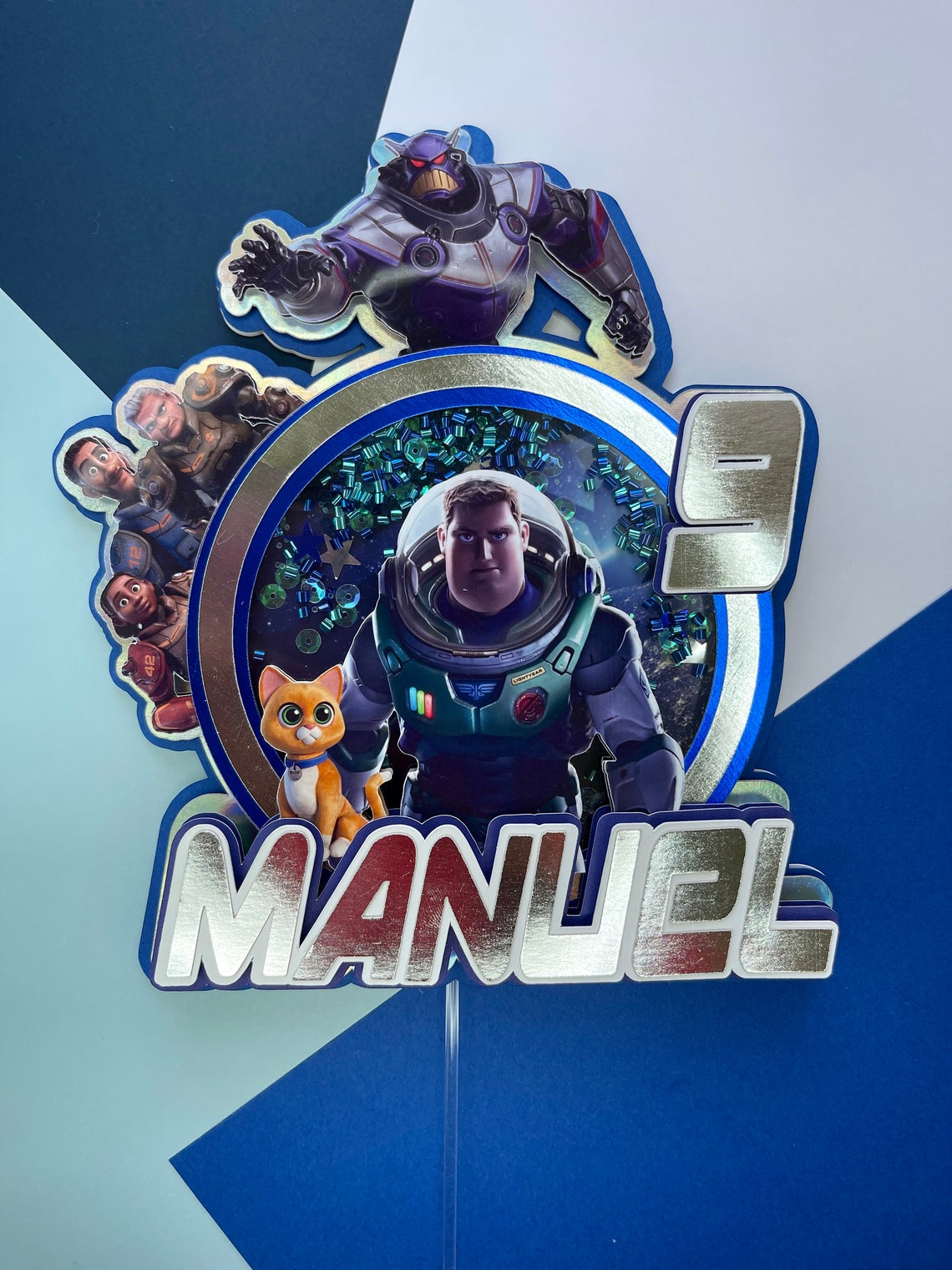 Buzz Lightyear Cake Topper Buzz Lightyear Shaker Cake Topper - Etsy