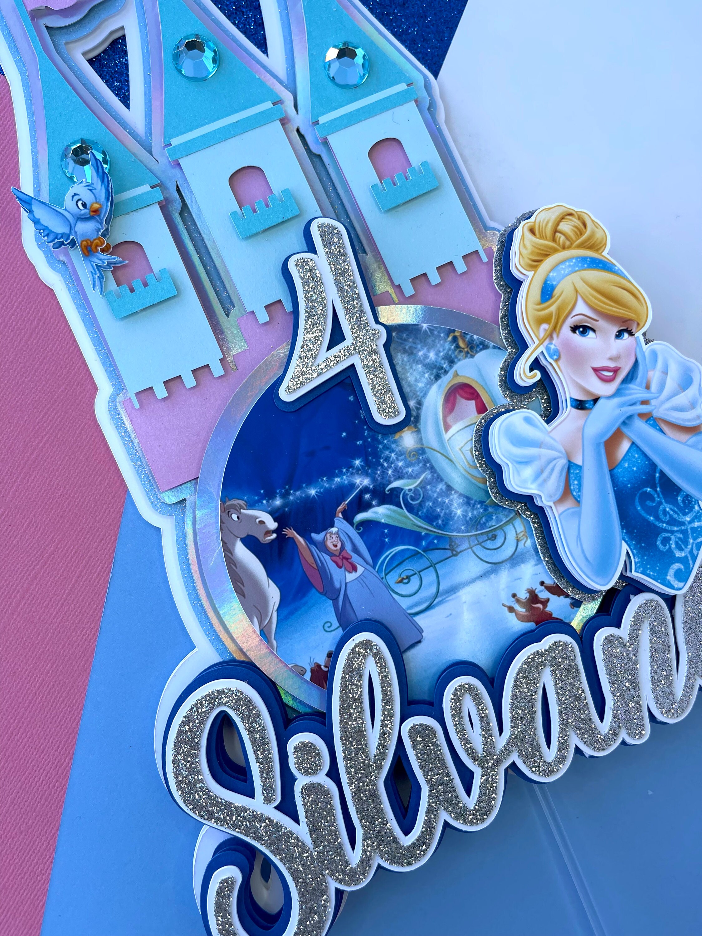 Cinderella Cake Topper Cenicienta Cake Topper Princess - Etsy