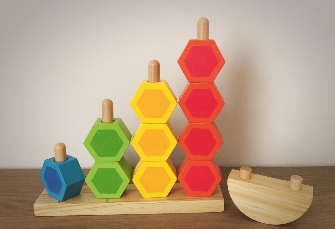 3 in 1 Wooden Balancing & String Game - Etsy