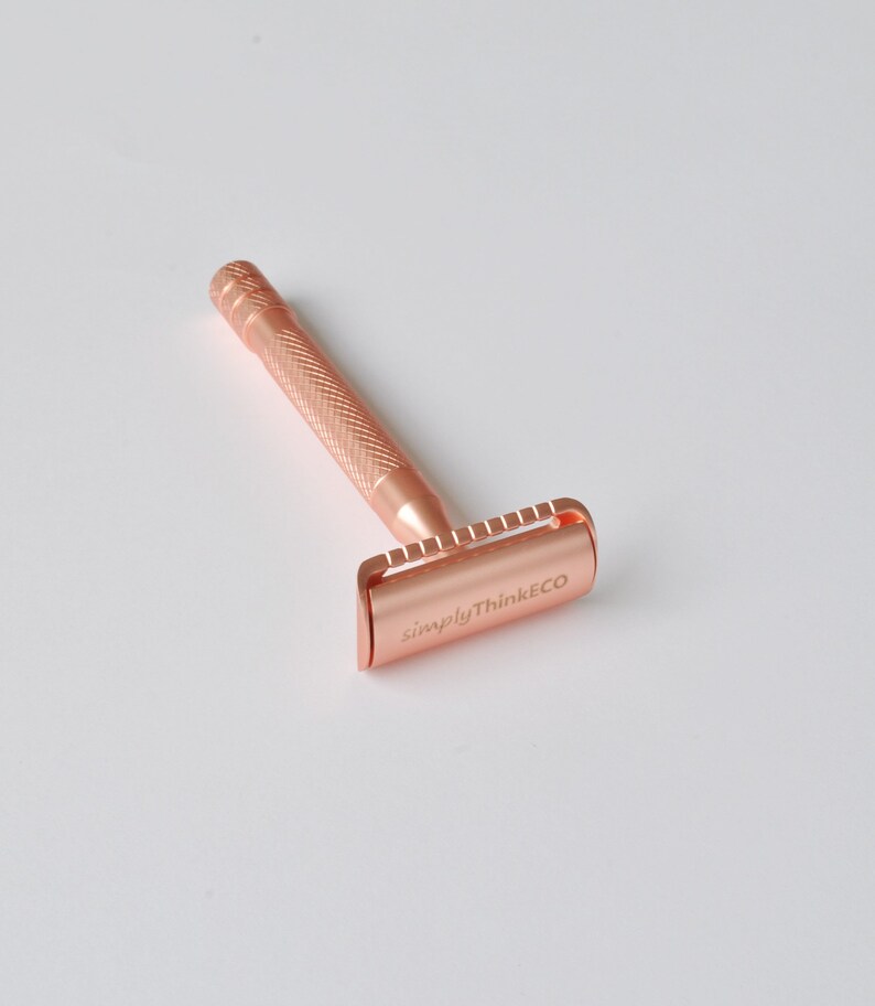 Rose Gold Safety Razor - All Deep Clean Shave - Plastic Free, Eco ...