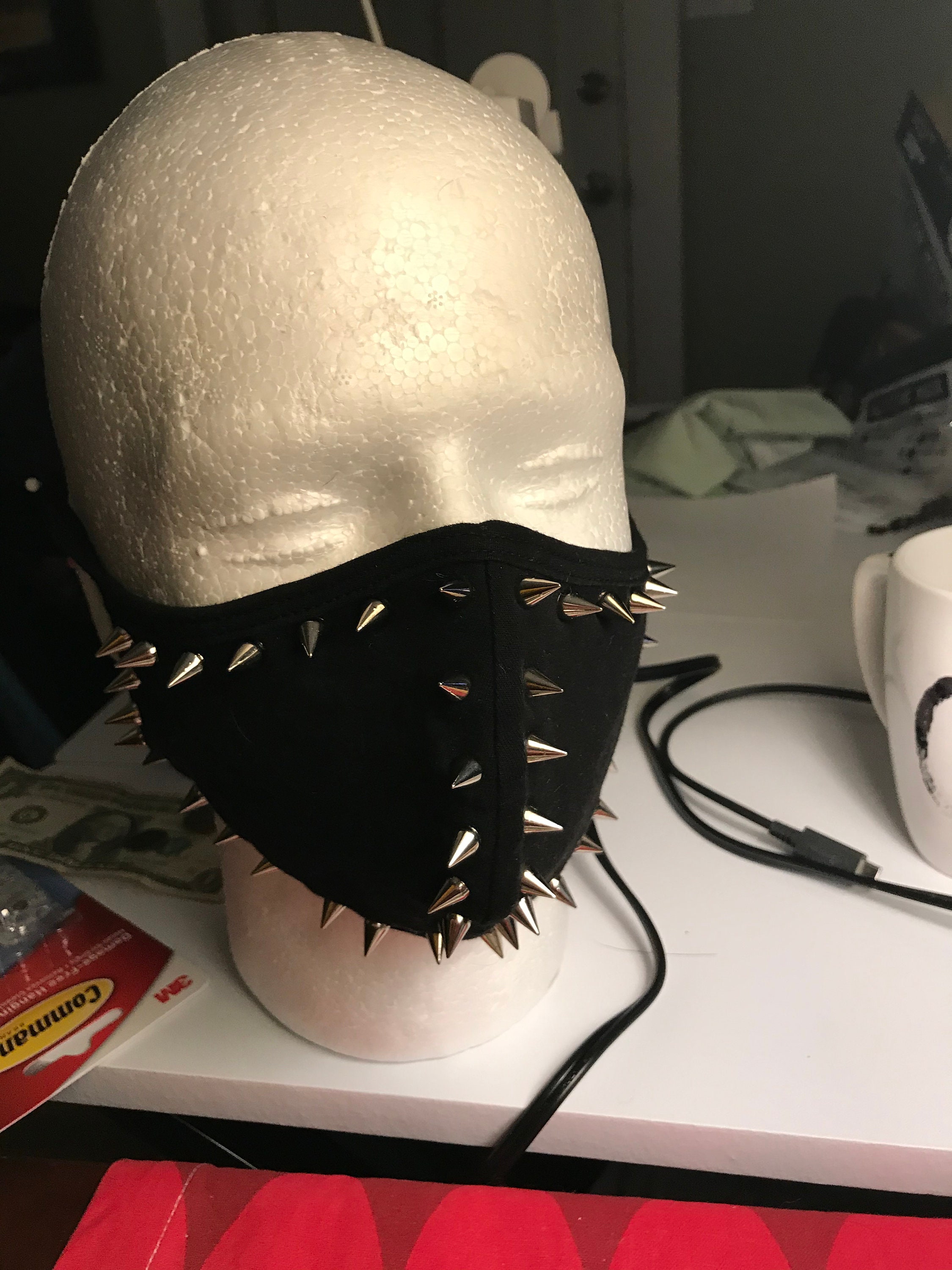 Spiked Punk goth emo eboy Mask READ DESCRIPTION | Etsy