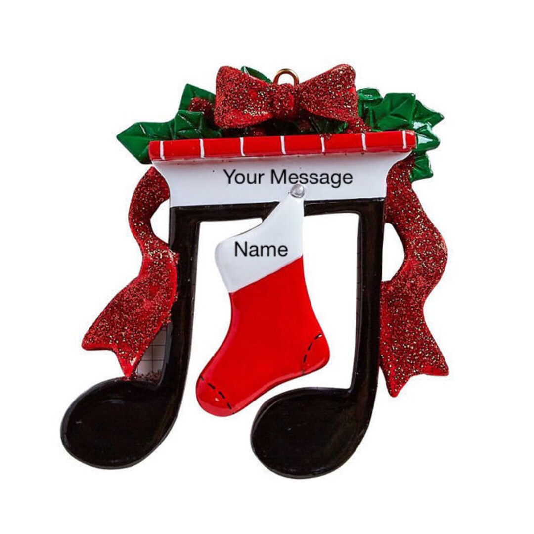 Musical Singer Music Lover, Personalized Christmas Ornament Musical ...