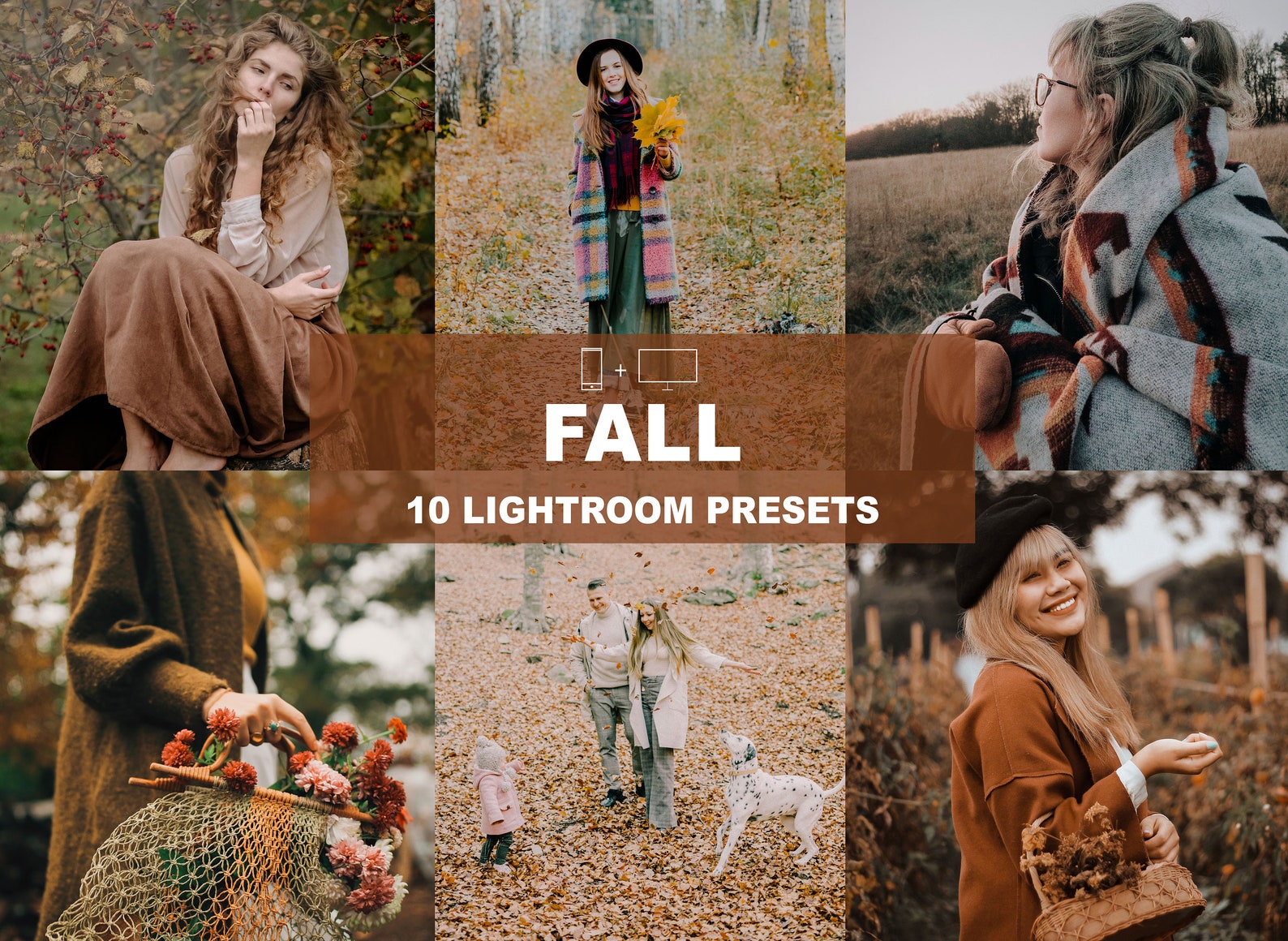 10 Fall Lightroom Presets | Mobile & Desktop | Vibrant, Deep Browns ...