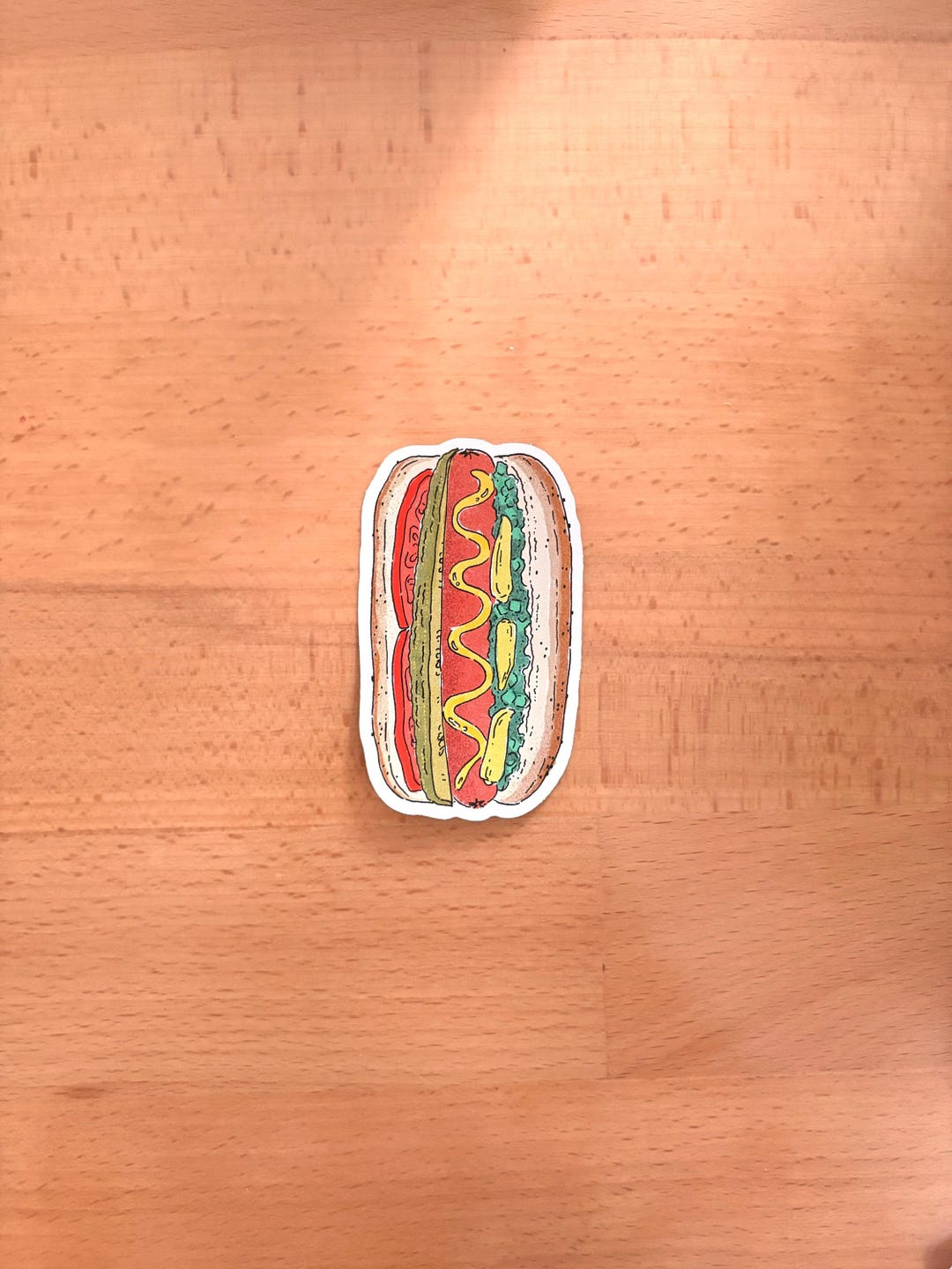 Hot Dog Die Cut Vinyl Sticker - 2" X 3.5" - Etsy