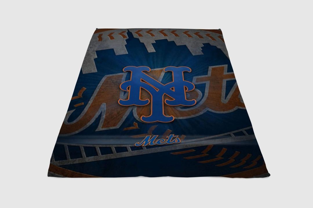 Logos and Uniforms of the New York Mets Fleece Blanket Sherpa - Etsy ...