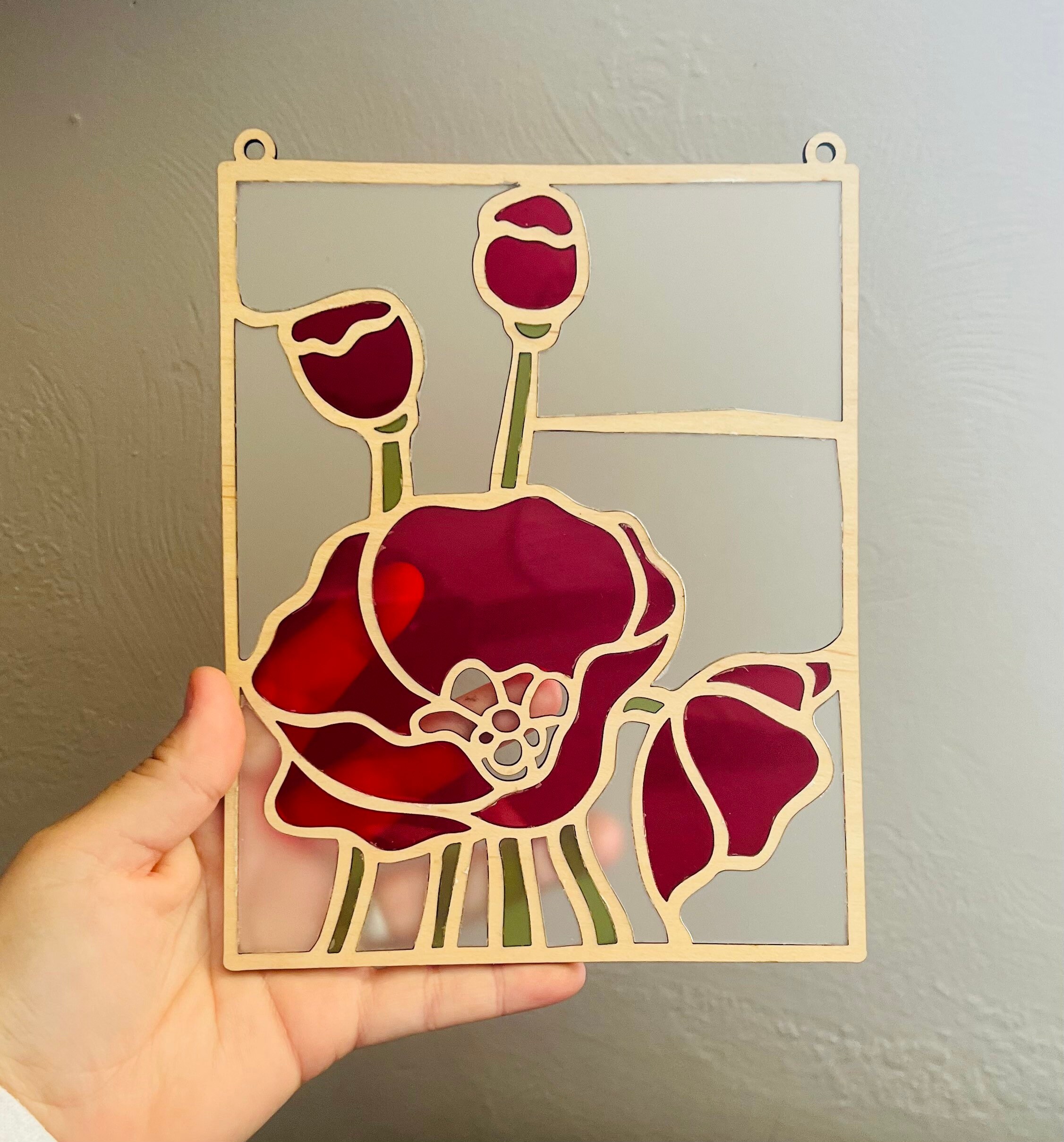 Poppy Panel SVG | Laser File | Glowforge | Poppy | Flowers - Etsy