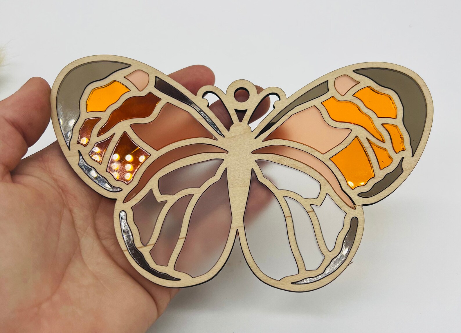 Monarch Butterfly Sun Catcher SVG Laser File Glowforge - Etsy