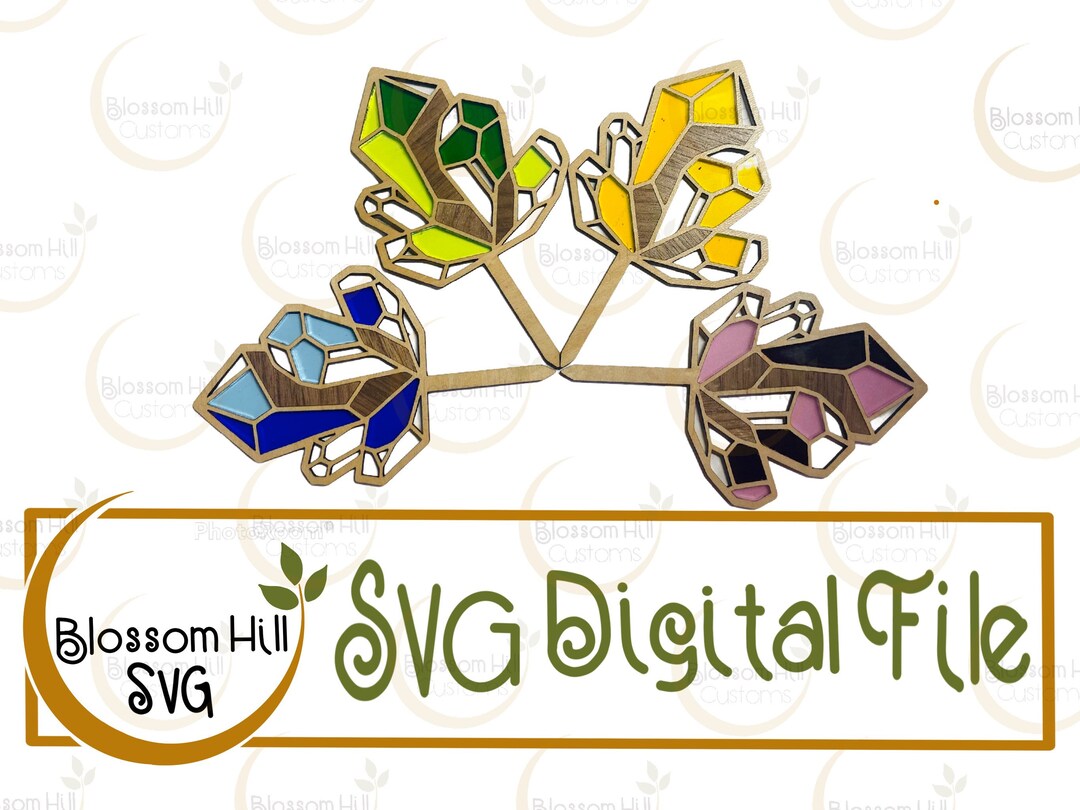 Geode Plant Stake SVG Digital File | Sun Catcher | Plant | Home ...