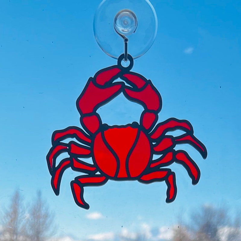 Stained Glass Crab - Etsy