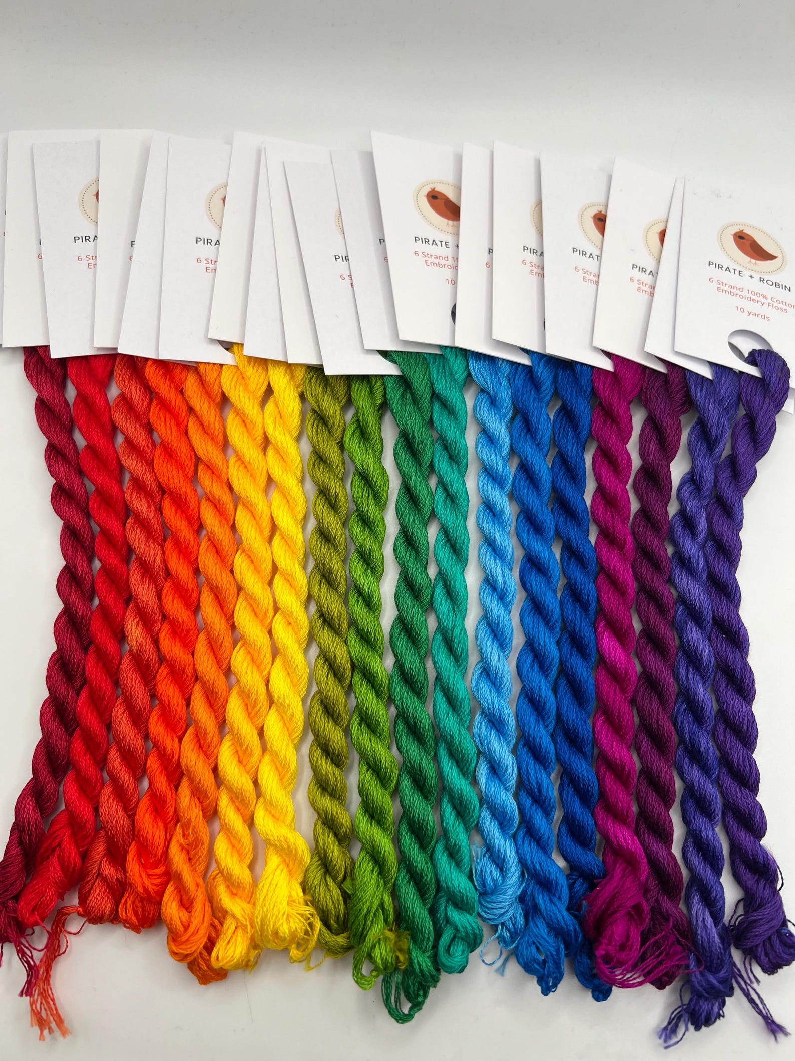 The Ultimate Rainbow Floss Pack | Hand Dyed, 6 Strand Embroidery Floss ...