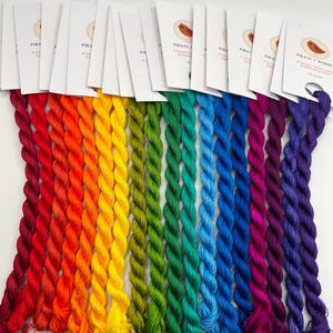 The Ultimate Rainbow Floss Pack | Hand Dyed, 6 Strand Embroidery Floss ...