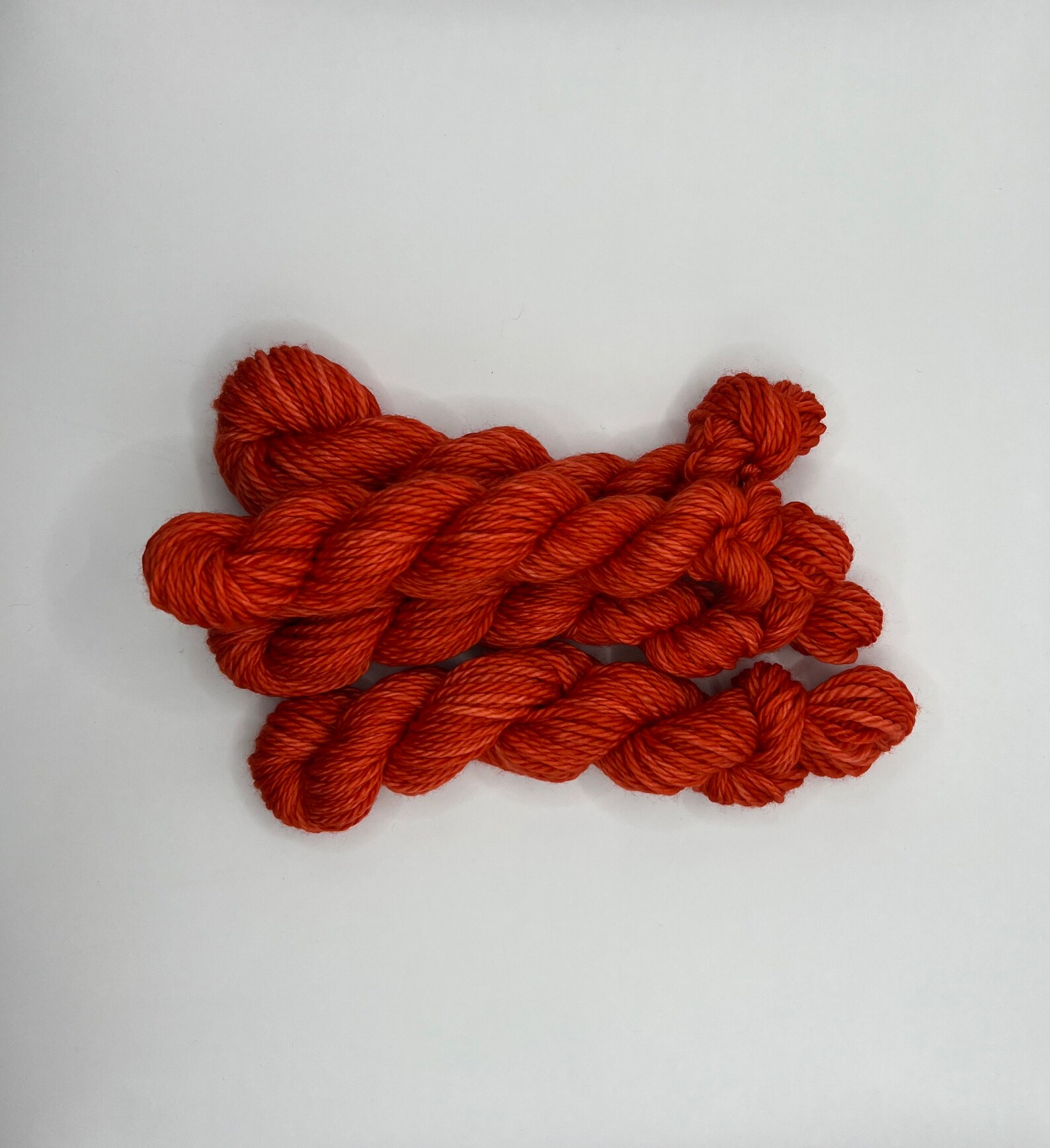 Persimmon Mini | Superwash Merino Yarn, Fingering, DK, Mini Indie Dyed ...