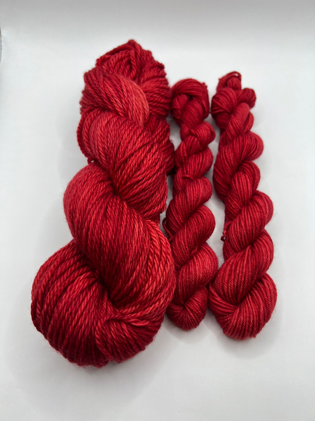 Scarlet Mini | Superwash Merino Yarn, Fingering, DK, Mini Indie Dyed ...