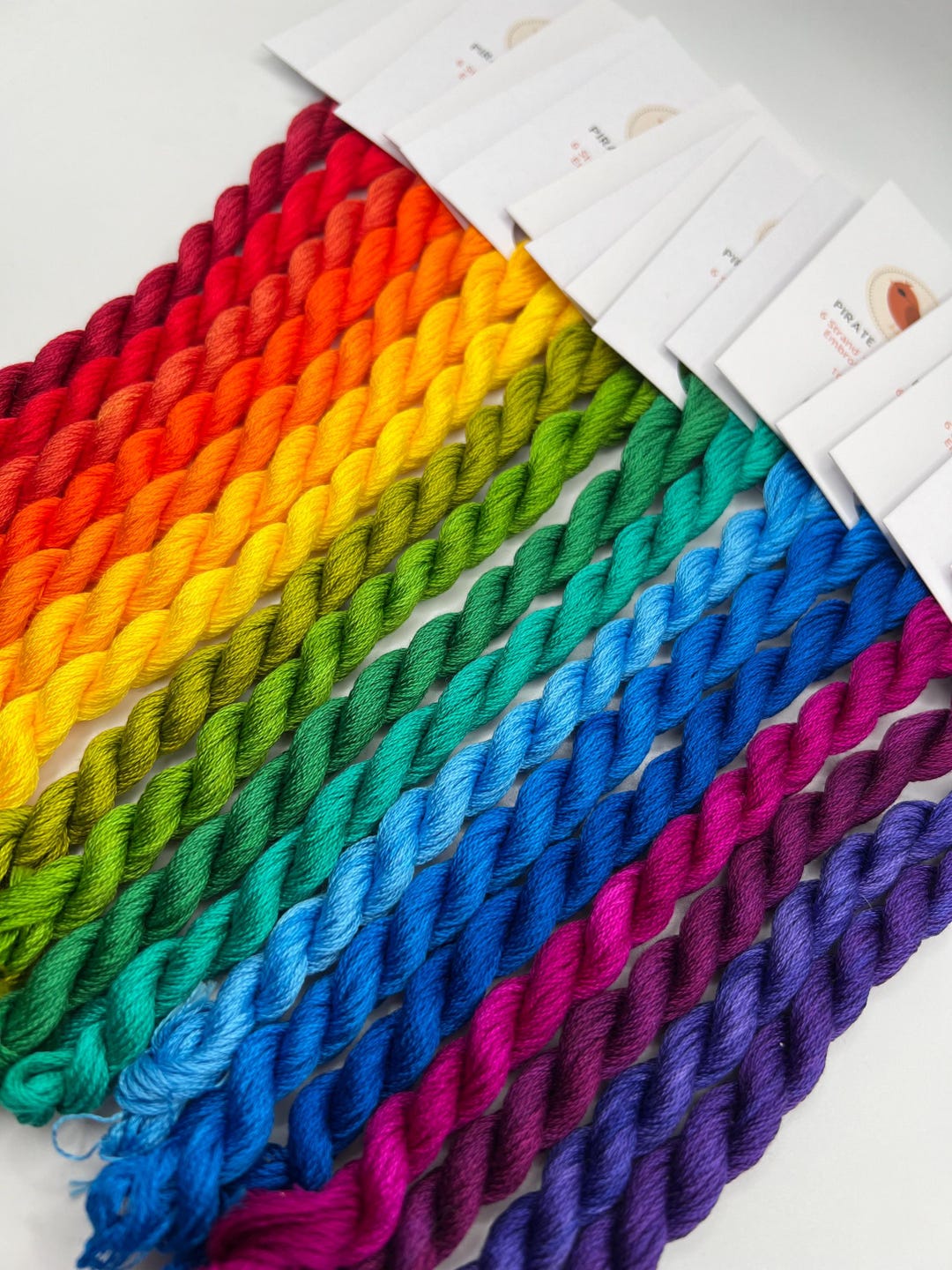 The Ultimate Rainbow Floss Pack | Hand Dyed, 6 Strand Embroidery Floss ...