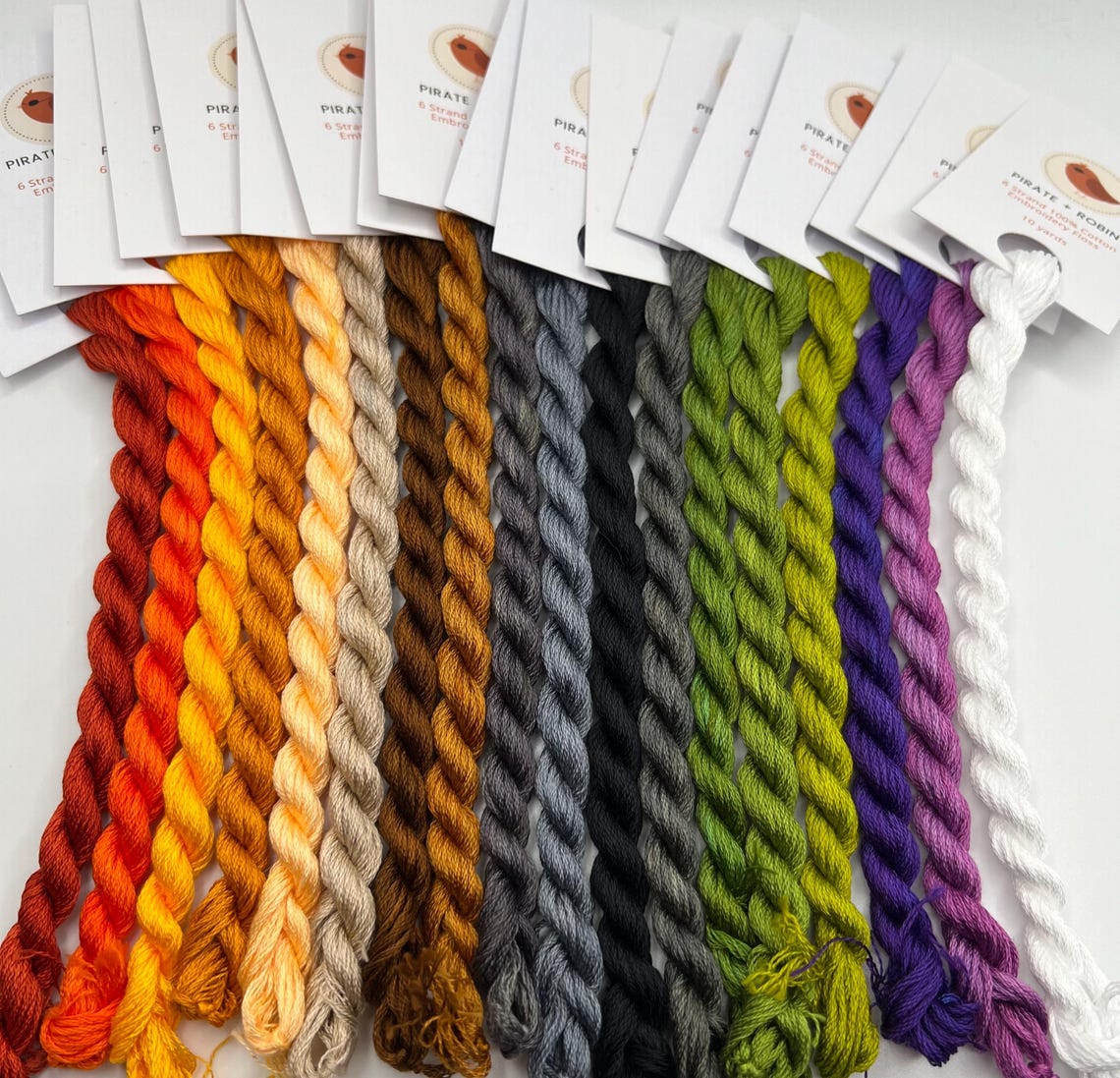 Halloween Sampler Floss Pack | Hand Dyed, 6 Strand Embroidery Floss ...