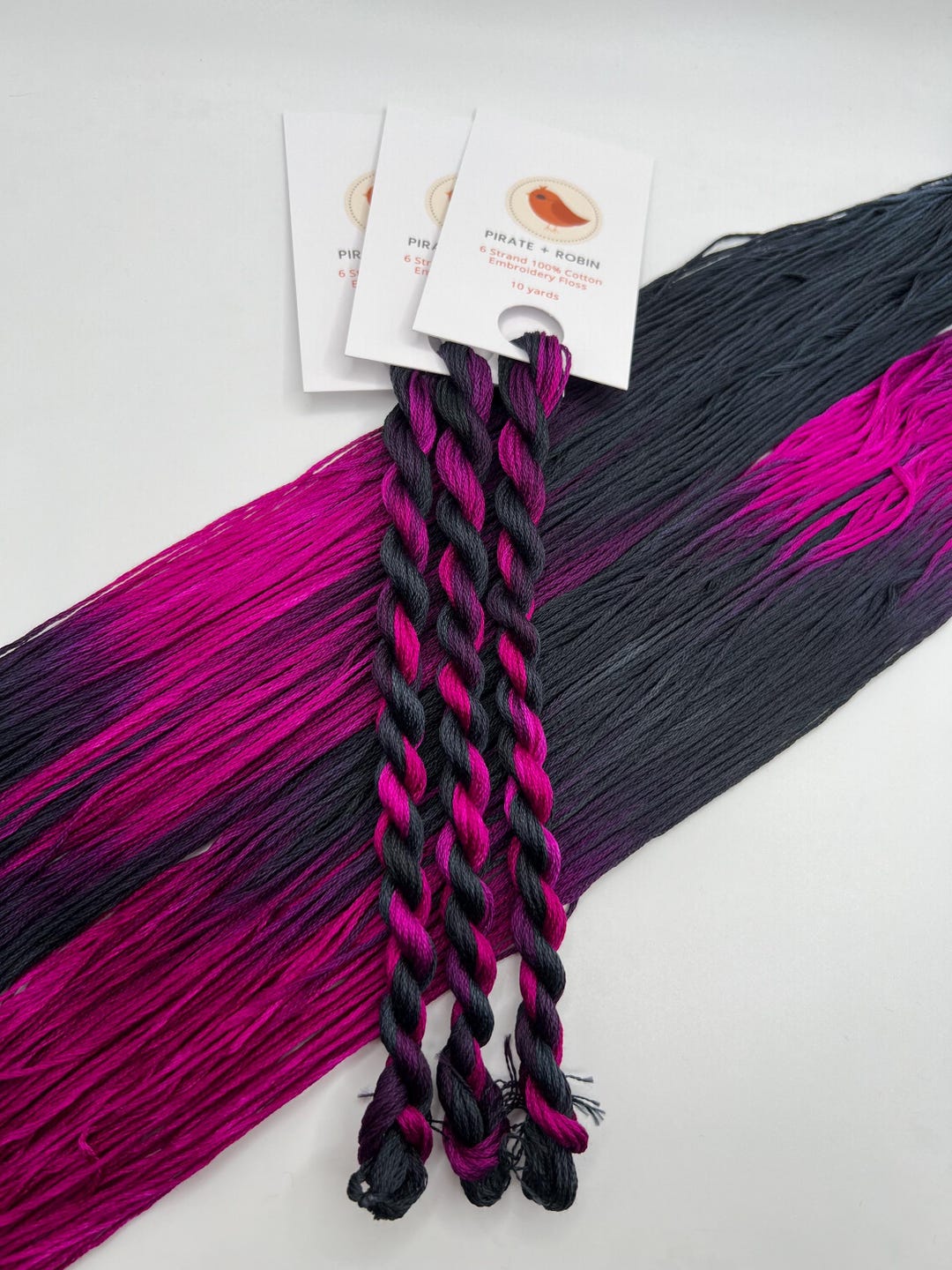 Gothic Raspberry | Hand Dyed, 6 Strand Embroidery Floss, Cross Stitch ...