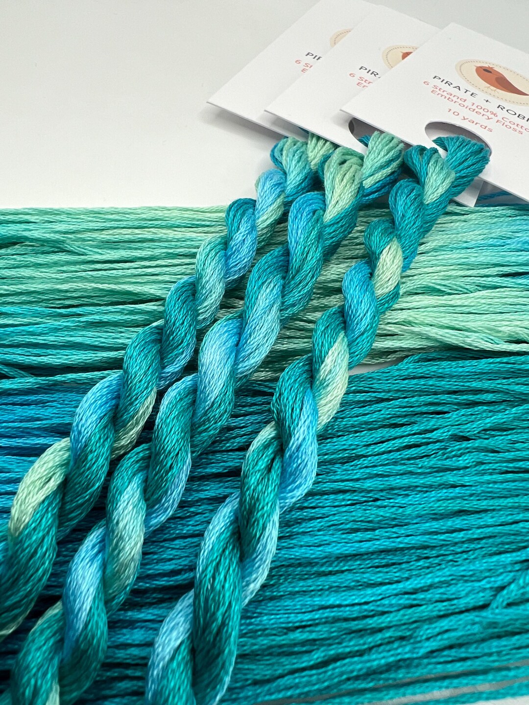 Lagoon | Hand Dyed, 6 Strand Embroidery Floss, Cross Stitch, Cotton ...