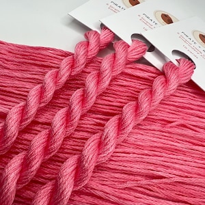 Carnation | Hand Dyed, 6 Strand Embroidery Floss, Cross Stitch, Cotton ...