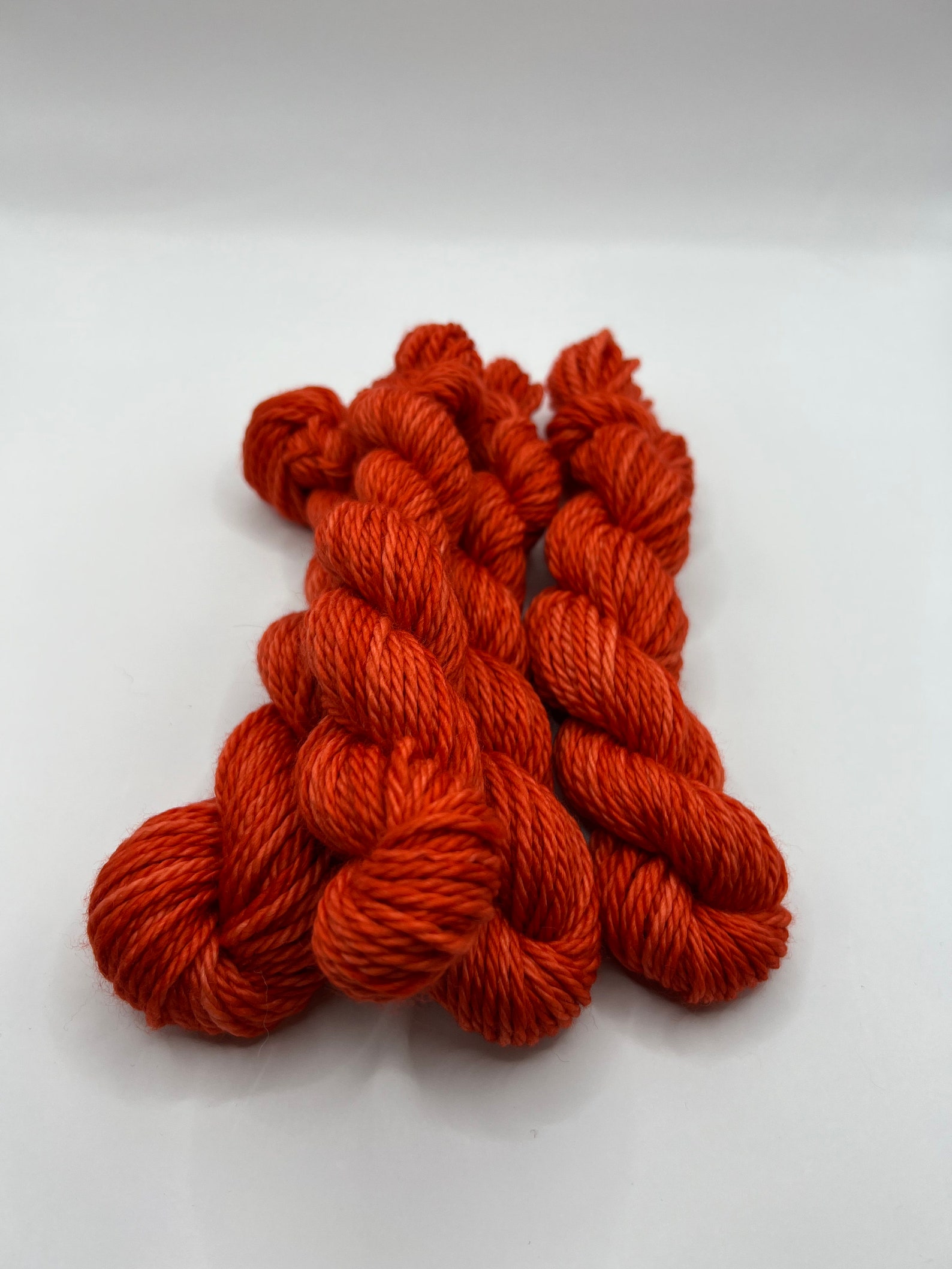 Persimmon Mini | Superwash Merino Yarn, Fingering, DK, Mini Indie Dyed ...