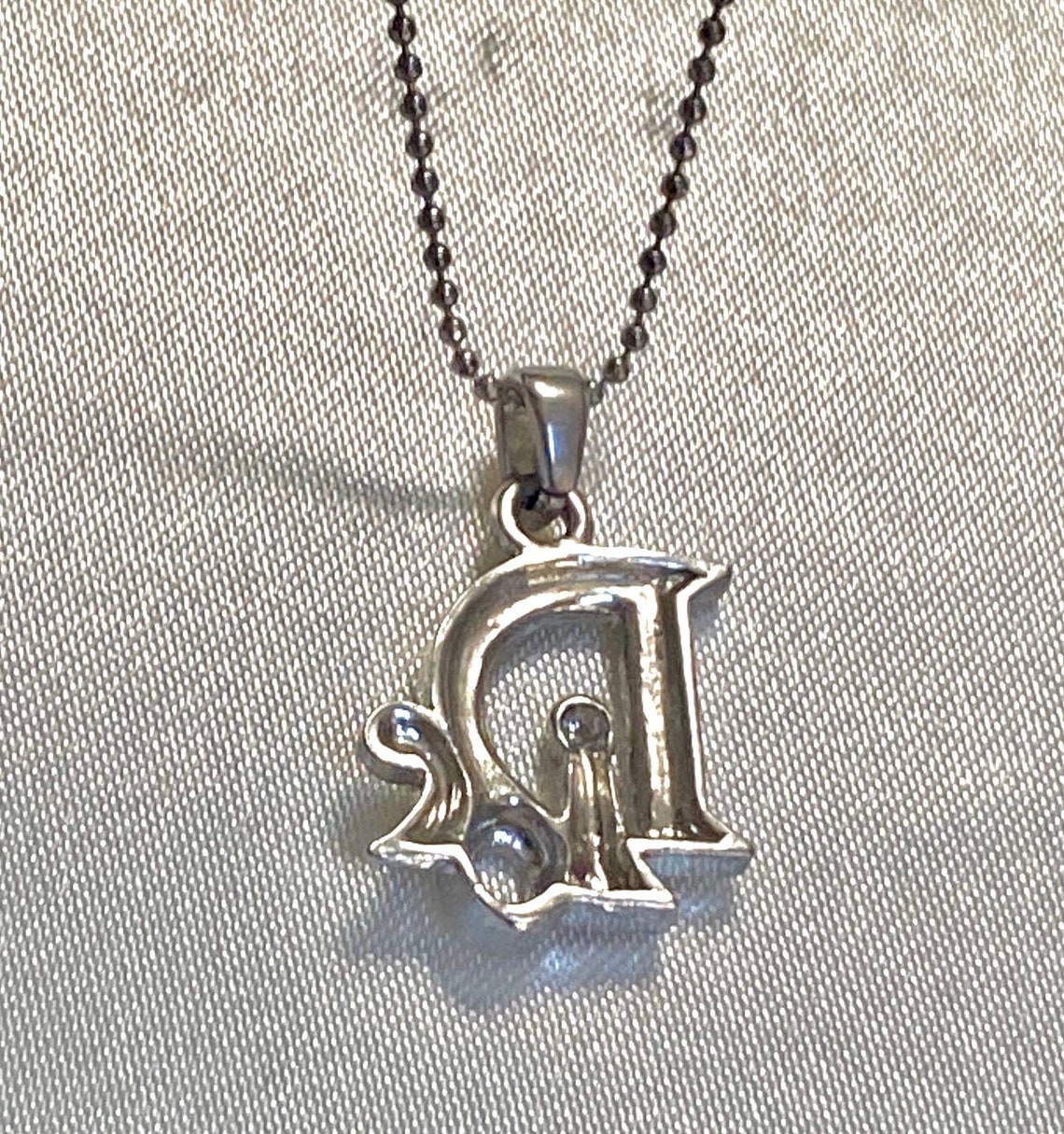 Christian Dior Vintage Dior Silver Logo Necklace - Etsy