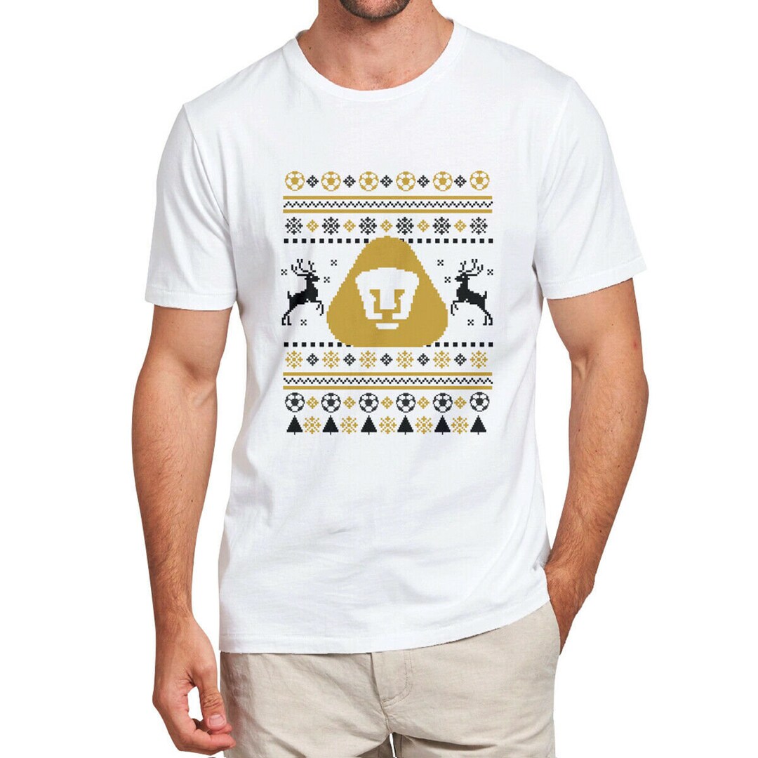New UNAM Pumas Christmas T-shirt, Playera de Pumas Navidena - Etsy España