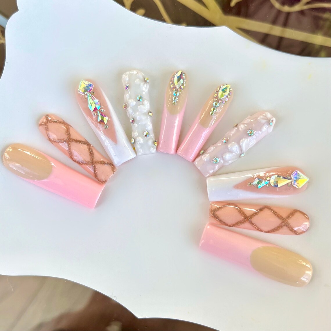 Princess Press on Nails | Etsy