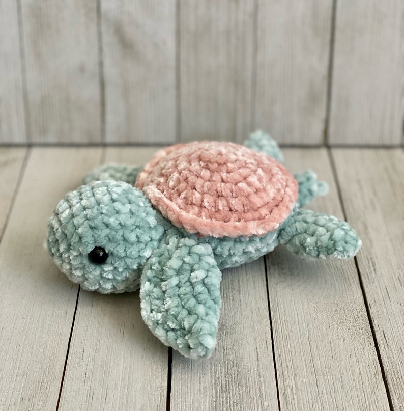 Crochet Velvet Turtle - Etsy