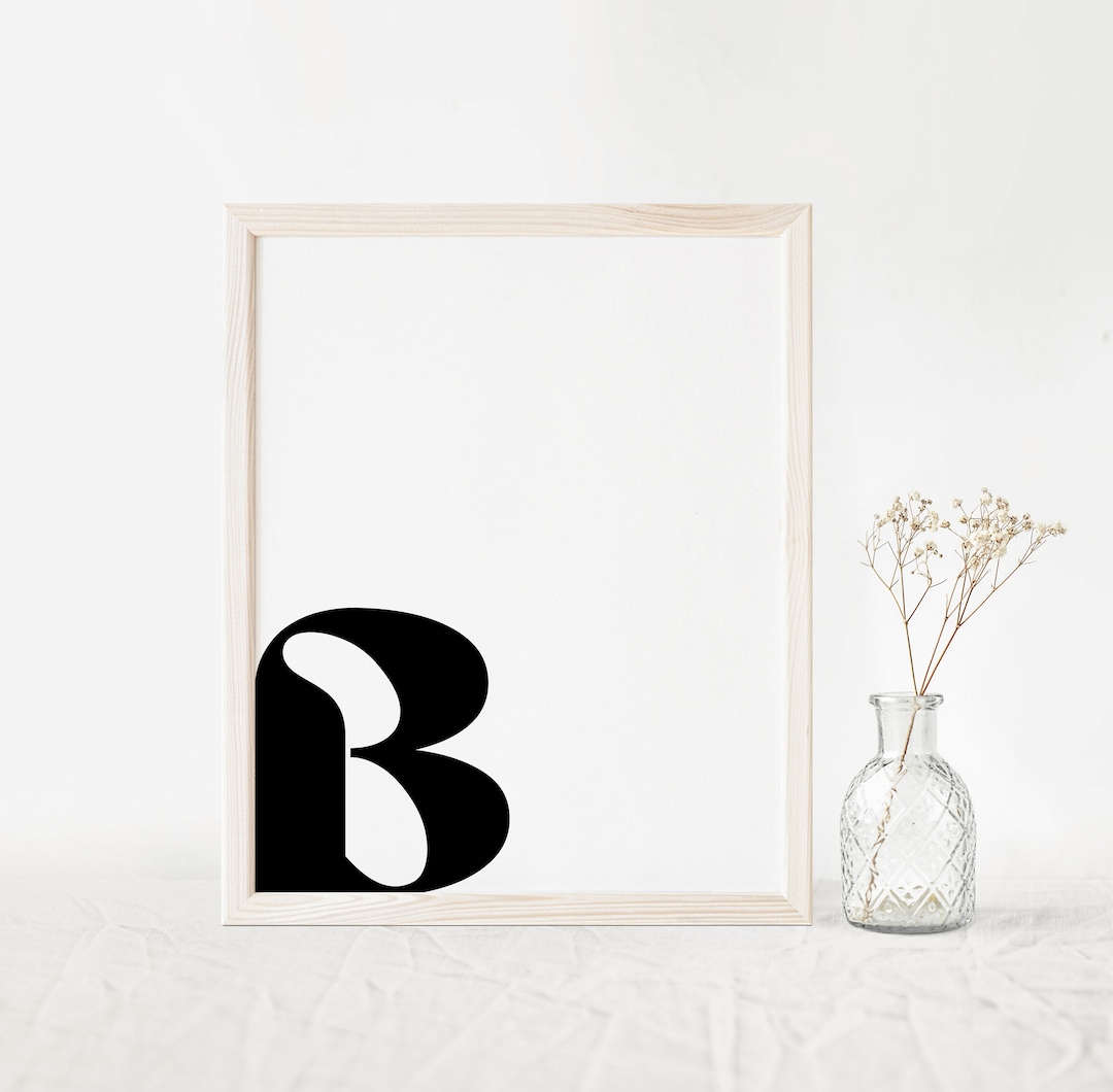 Letter B, Printable Letter, Printable Wall Art, Letters Poster ...