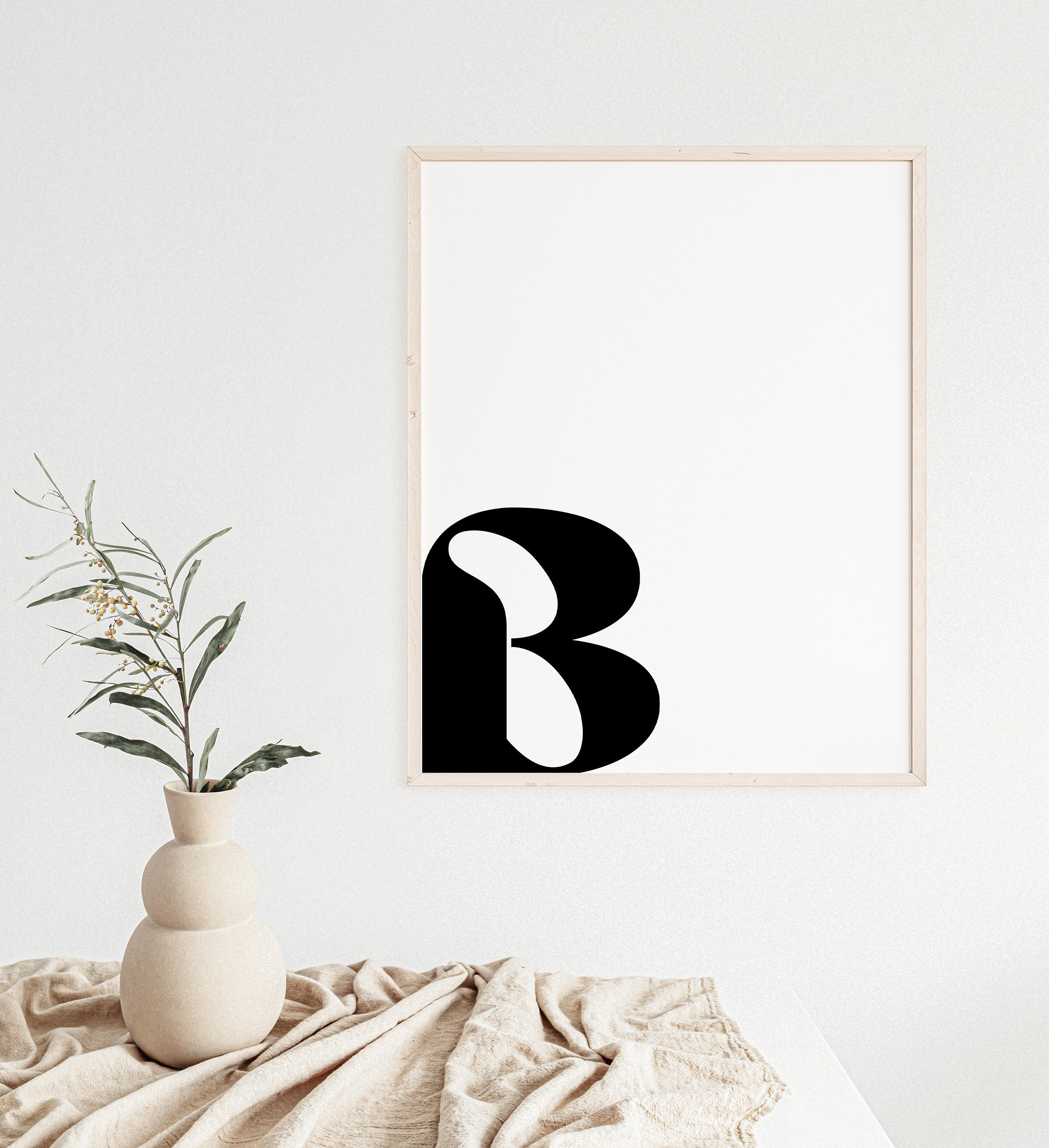 Letter B, Printable Letter, Printable Wall Art, Letters Poster ...