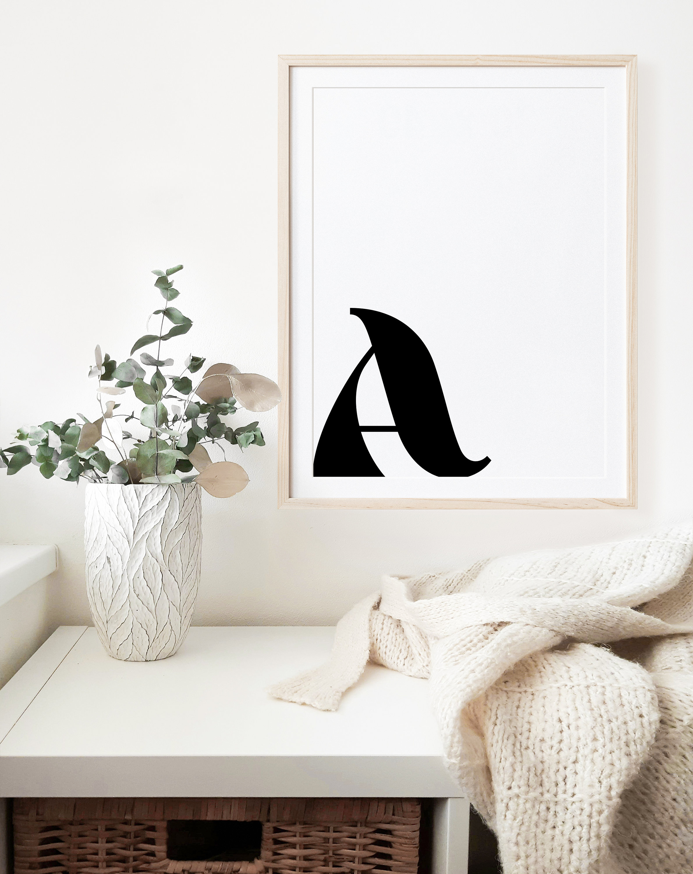 Letter A, Printable Letter, Printable Wall Art, Letters Poster ...
