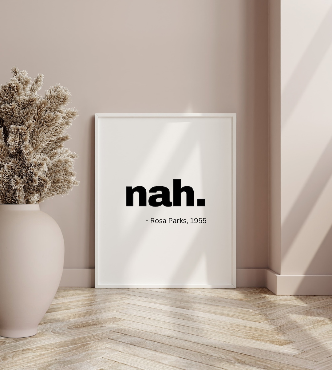 Rosa Parks, Nah Print, Downloadable Wall Art, Home Decor, Civil Rights ...