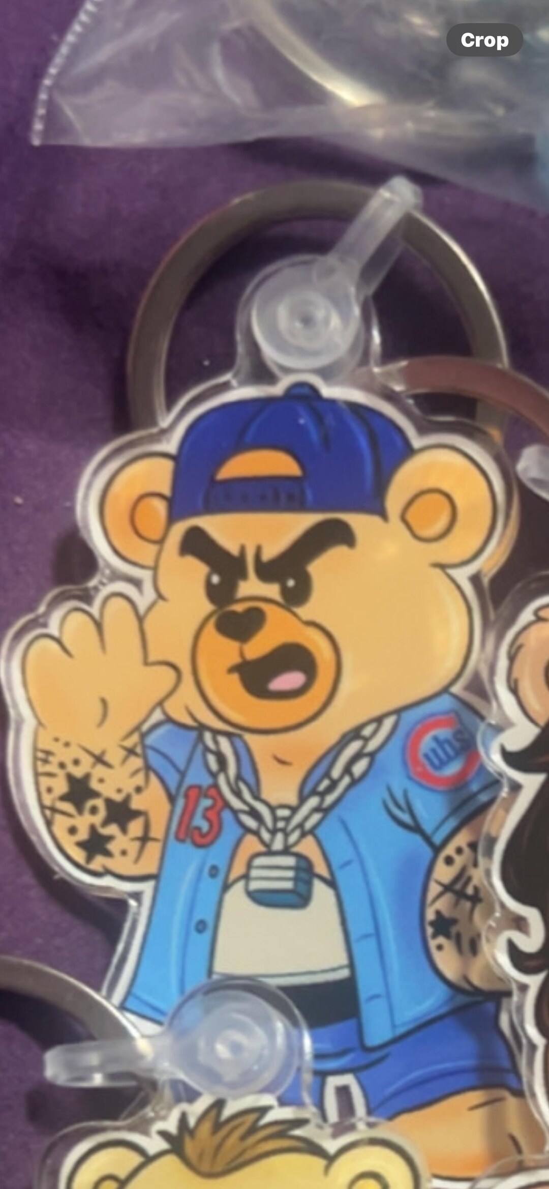 Punk Bear Thug Keychains - Etsy