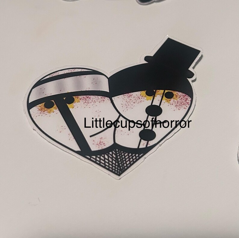 Art Clown Heart Booty Sticker - Etsy