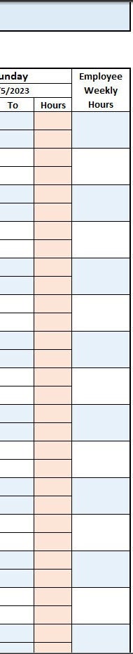 Excel File of Weekly Schedule. Editable Weekly Shifts - Etsy