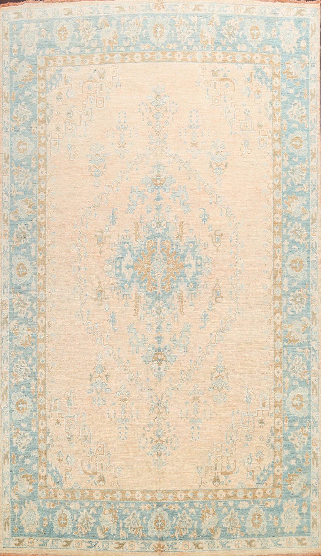 Geometric Authentic Oushak Turkish Oriental Area Rug 9x12 - Etsy