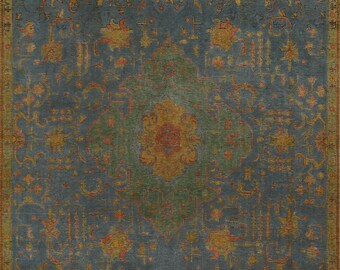 Distressed Rug - Etsy