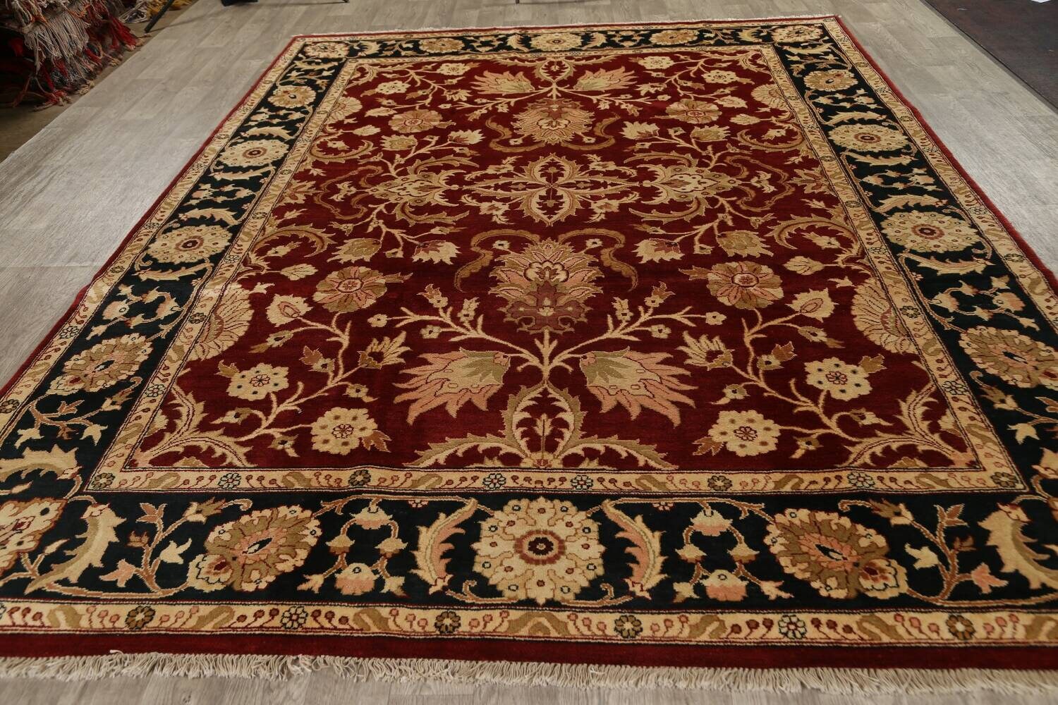 All-Over Floral Agra Oriental Area Rug 9x12 Traditional | Etsy